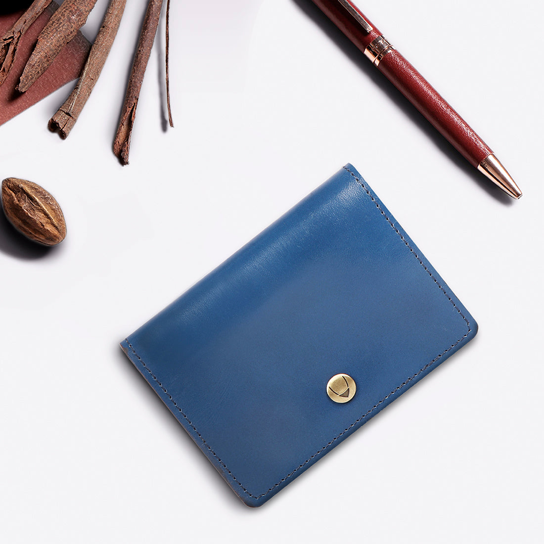 Buy Stylish Blue Card Holder for Men - Hidesign