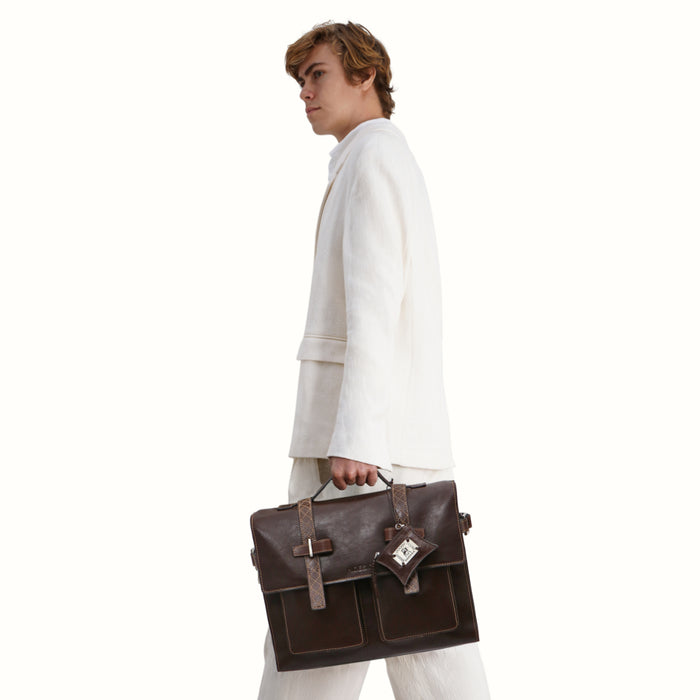 Buy Black Boulder 01 Briefcase Online - Hidesign