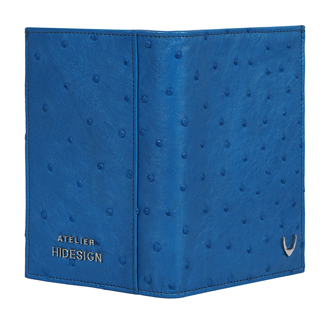 Shop Coral W1 Unisex Blue Leather Passport Holder - Hidesign