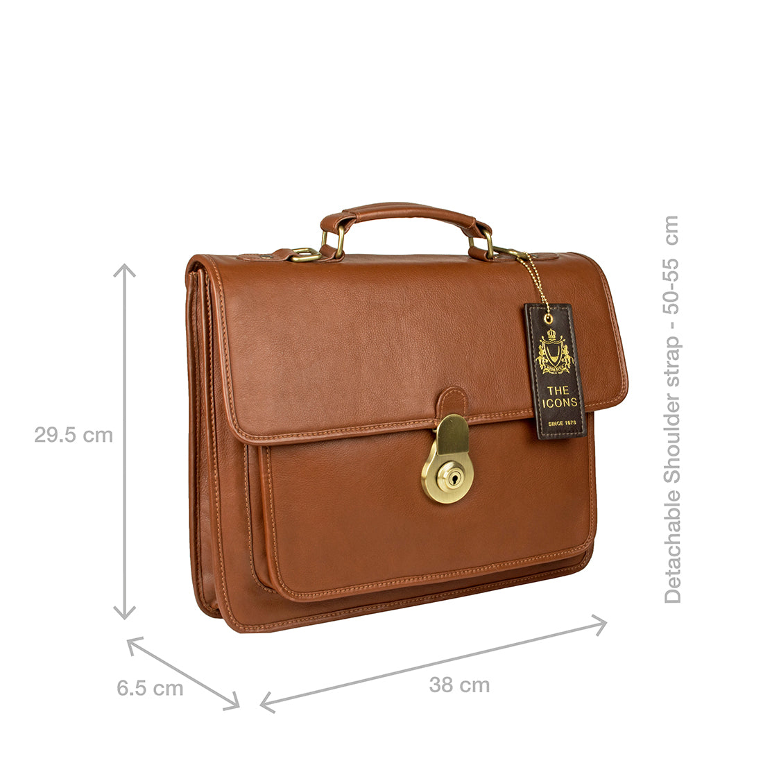 Buy Tan Lucca Briefcase Online - Hidesign