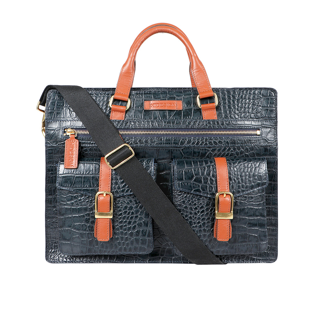 Buy Hidesign Blue Mens Bag