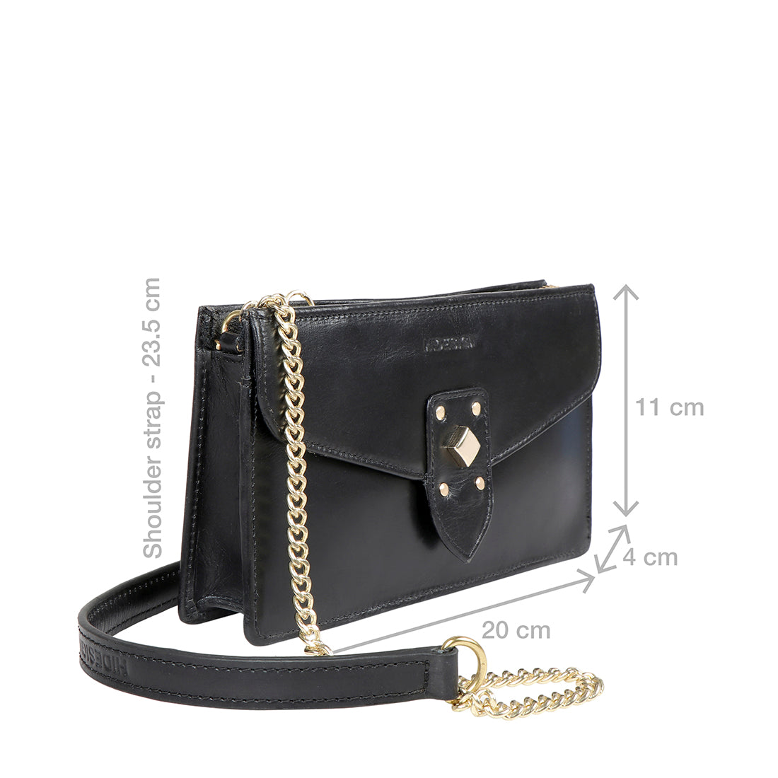 Buy Black Indie W2 Sling Wallet Online - Hidesign