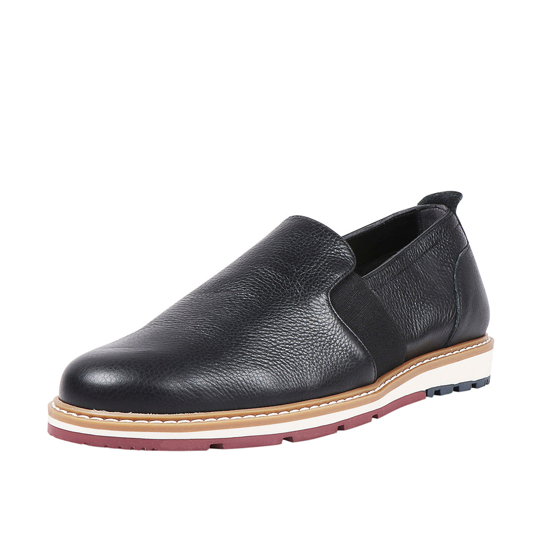 Buy Black Quebec Mens Slip On Shoe Online - Hidesign