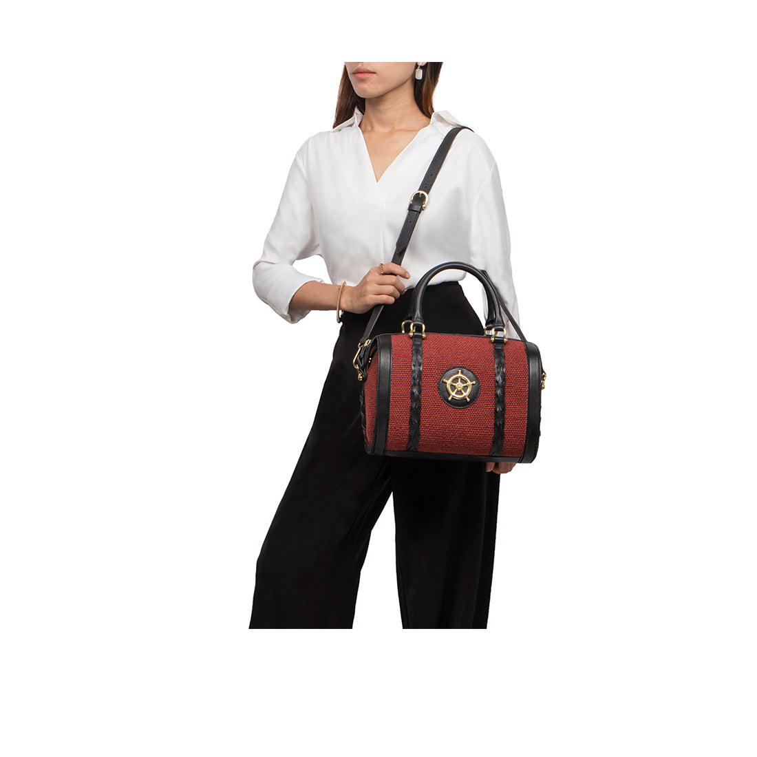 Buy Red Simon 01 Crossbody Online - Hidesign