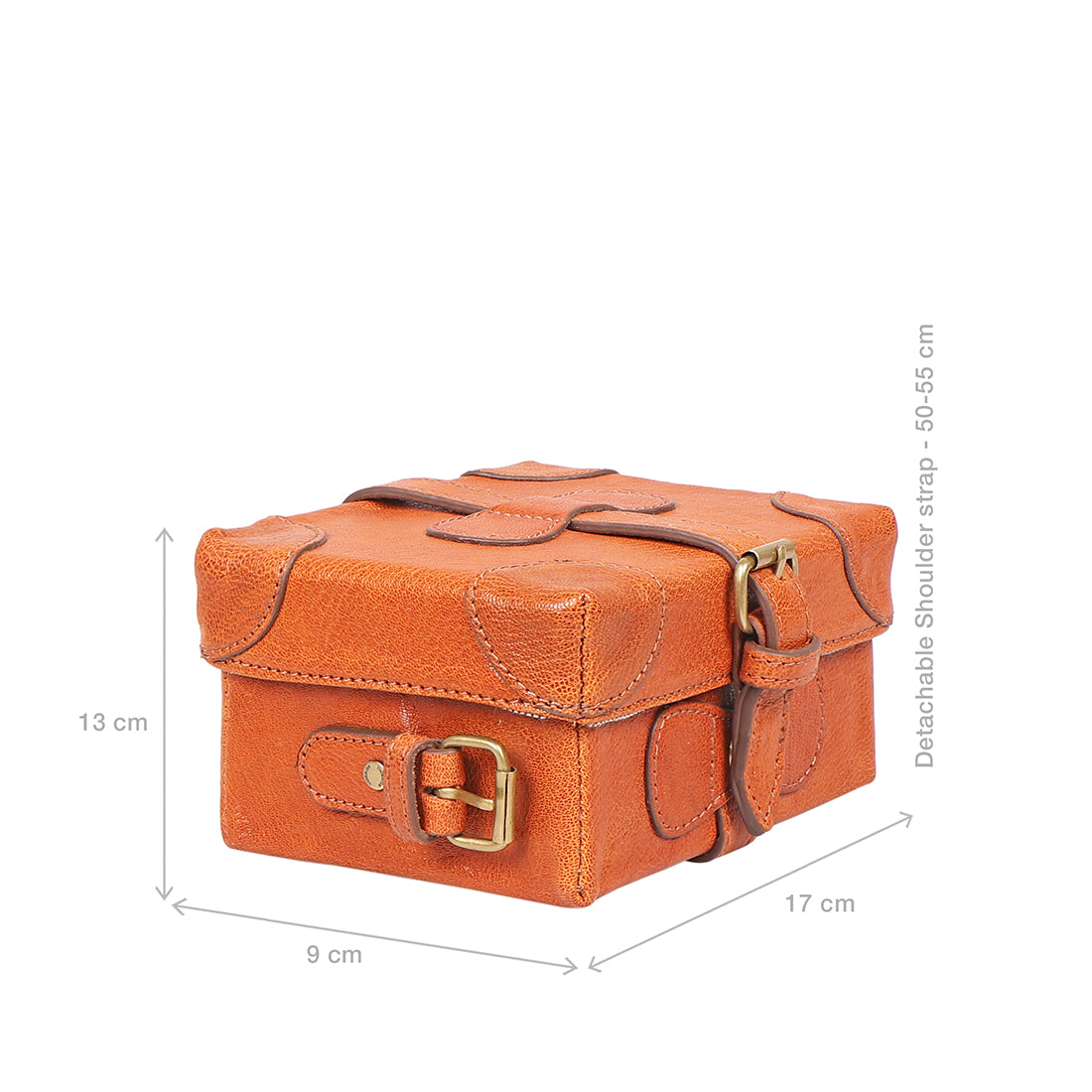 Buy Orange Small Boxy Sling Bag Online - Hidesign