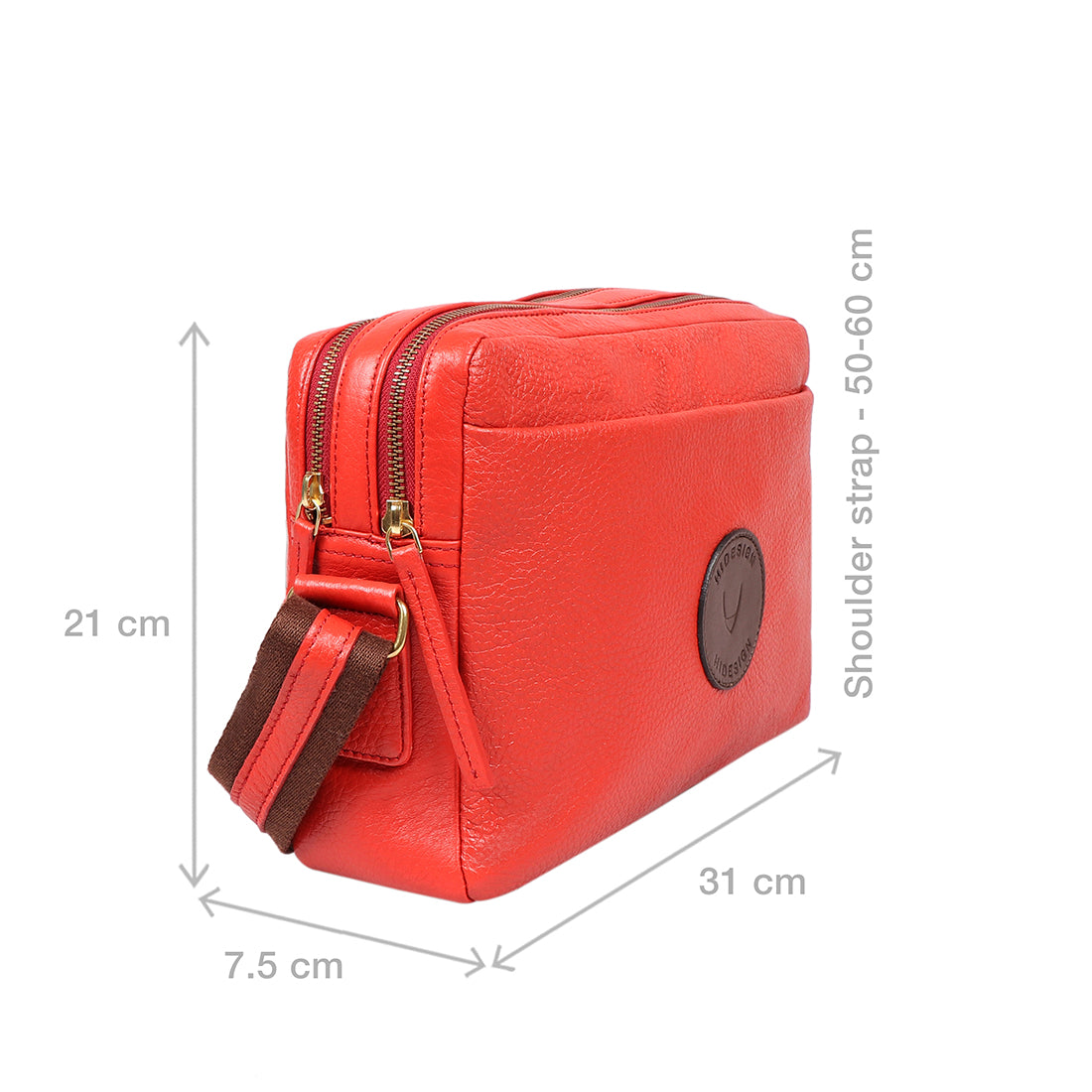 Buy Red Vermont 03 Crossbody Online - Hidesign